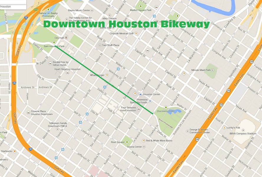 Downtown Houston To Get First Dedicated Bikeway | Texas Leftist